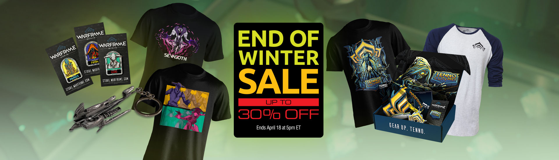 Warframe: End of Winter Merch Sale