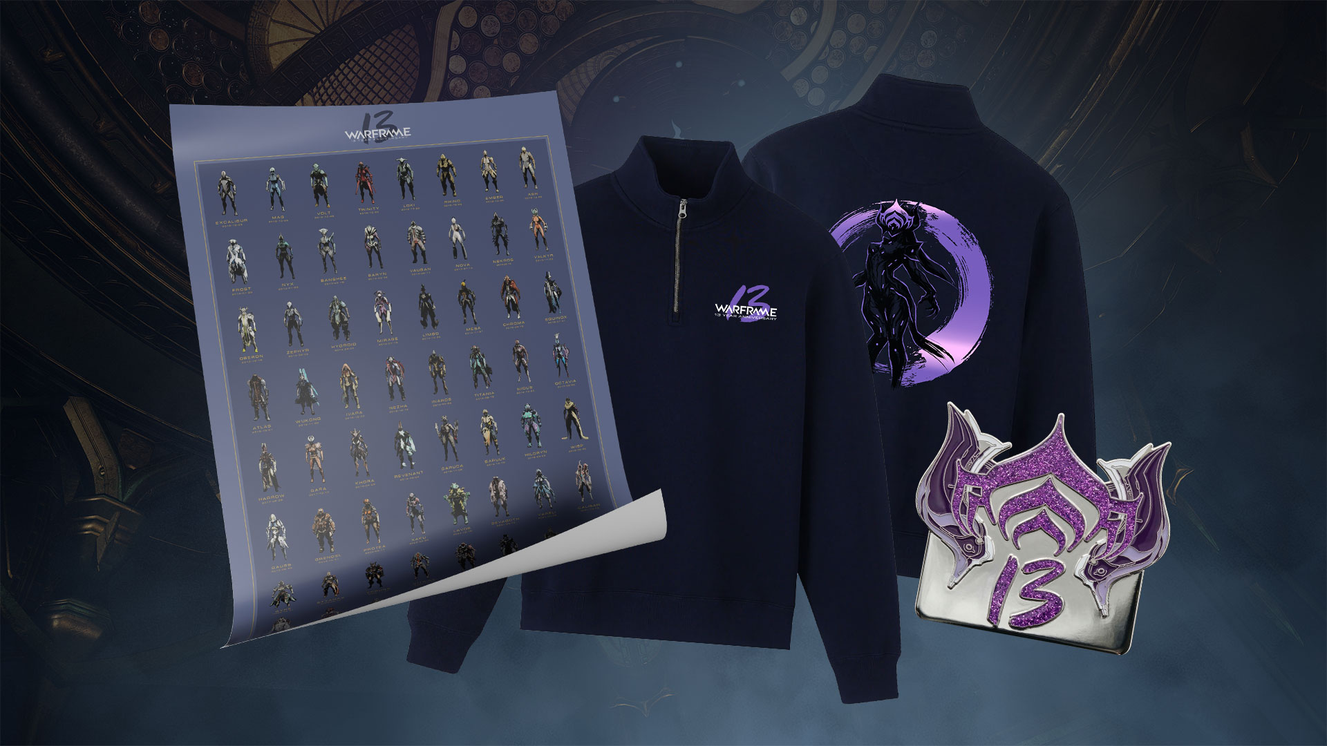 Warframe: 13 Year Anniversary Merch Collection